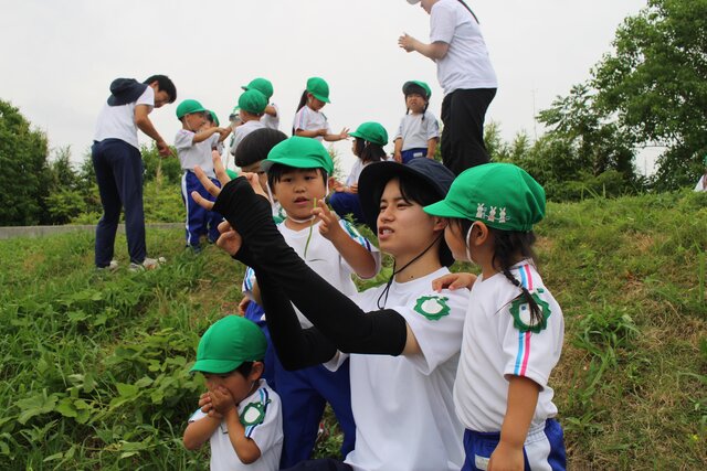 梅雨前の笹ヶ瀬川プロジェクト｜まんまるこども園ブログ御南まんまるこども園